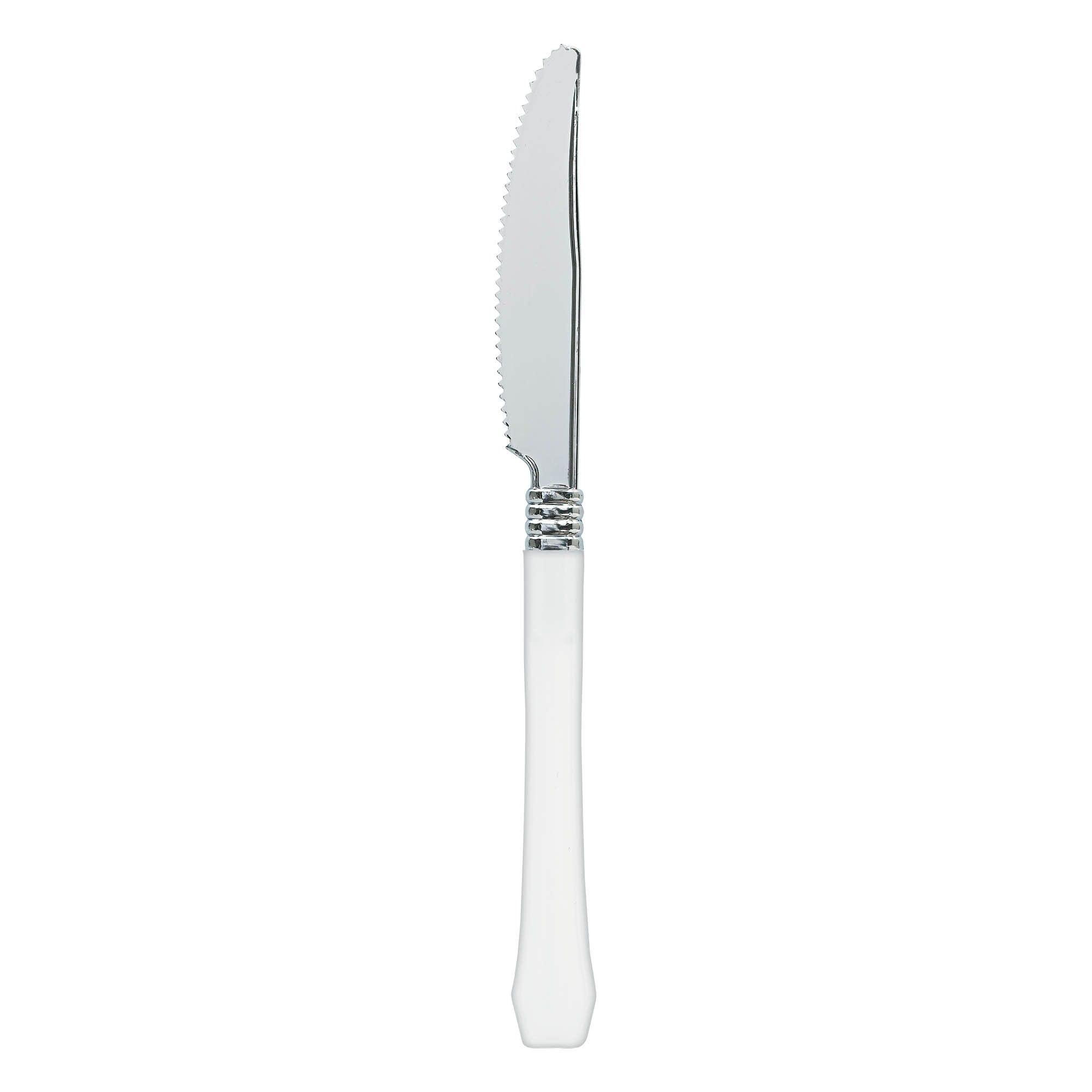 Amscan Classic Choice Premium Cutlery Knives, Pack of 20, White