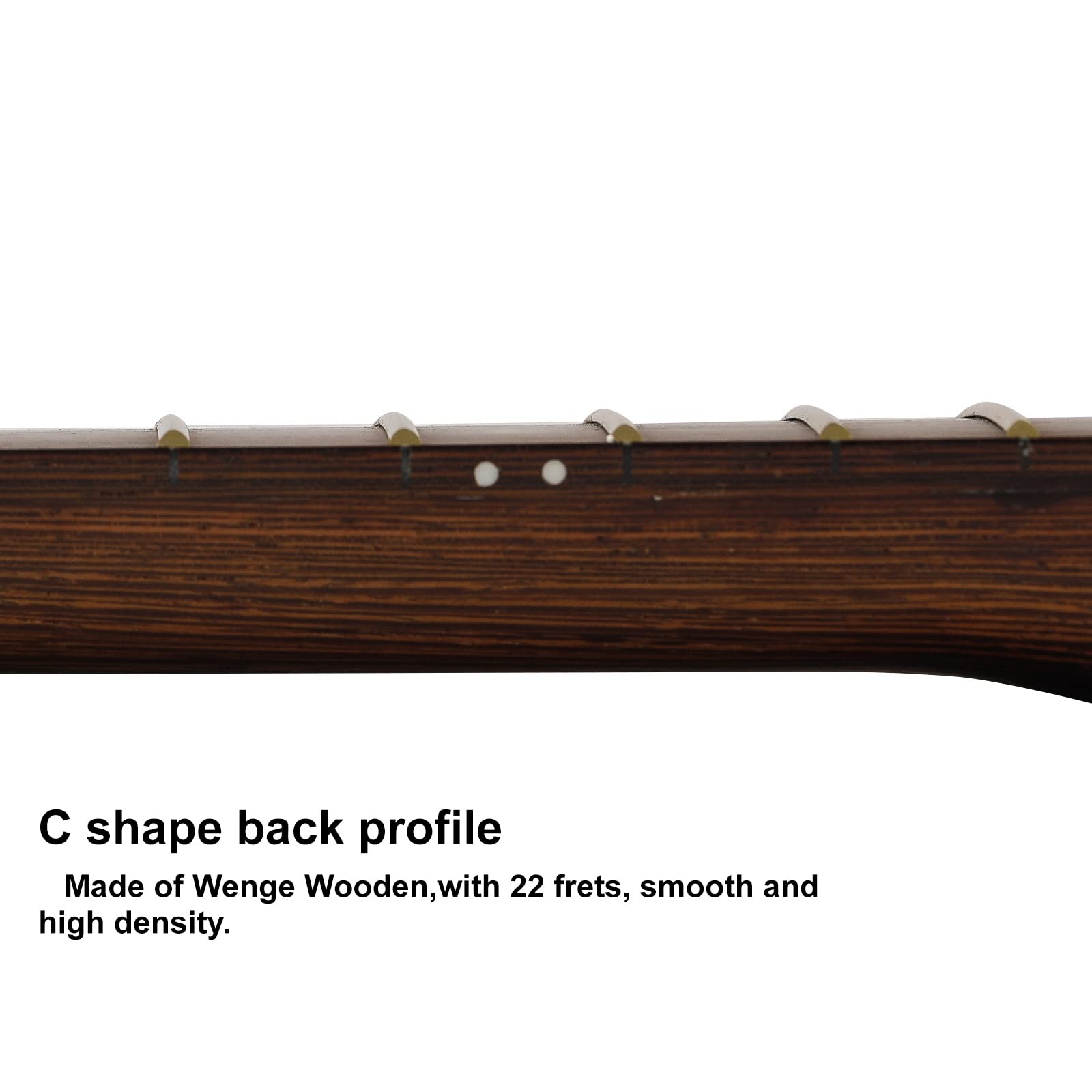 22 Fret ST Wenge Electric Guitar Neck Big Head for ST Style Guitar DIY Parts Replacement