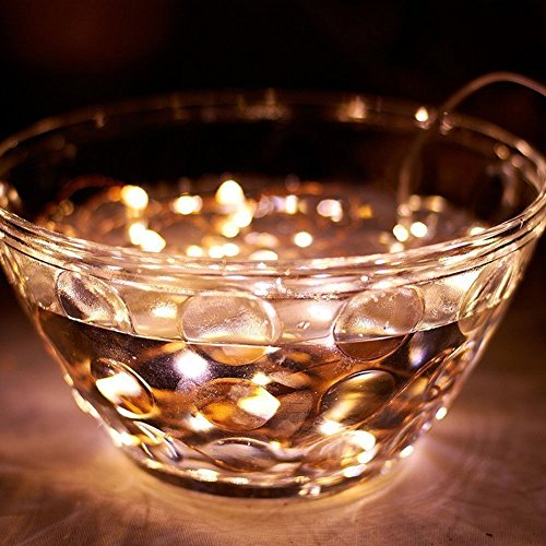 2 Sets of ATTAV LED String Lights with Timer, Battery Operated 20 Micro LEDs on 7 Feet Ultra Thin Copper Wire, Starry String Lights Fairy Lights for Bedroom Christmas Party Wedding Dancing(Warm White)