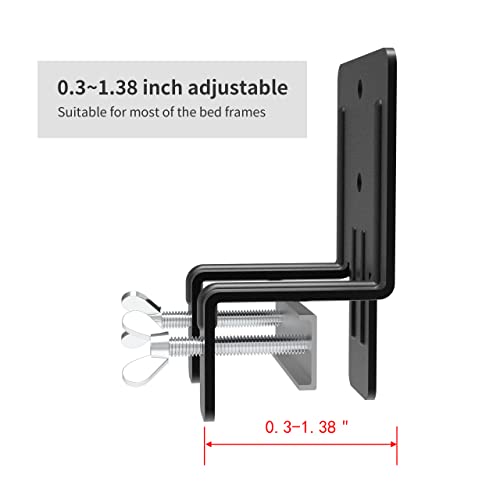 Adjustable Non Slip Mattress Gaskets for Bed Frame or Box Spring, Wide Applicability & Heavy Duty Mattress Retainer Bar, Mattress Holder in Place Gripper, Keep Mattress from Sliding Gripper (6 Pcs)
