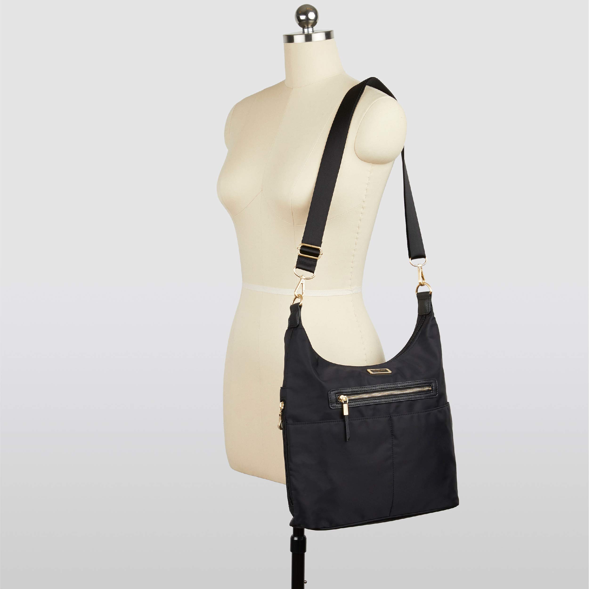 Baggallini womens Samantha Hobo, Black, One Size US