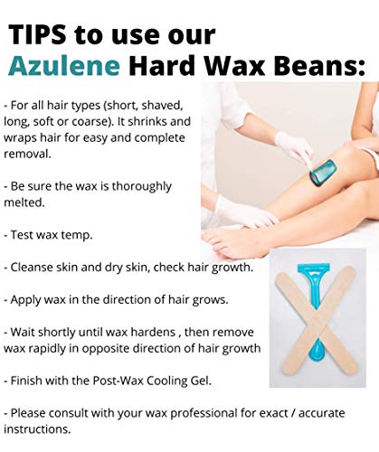 SAVBIN Blue Azulene Hard Wax Beans (Blue Azulene - 2.2 LBS (1000 grams))