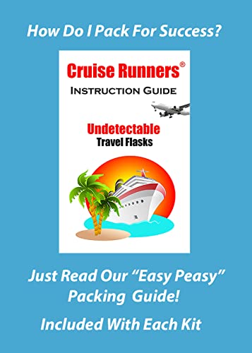 Fake Shampoo & Conditioner By CRUISE RUNNERS® Hidden Liquor Alcohol Flasks For Booze Cruise | Enjoy Rum Runners 4 Bottles