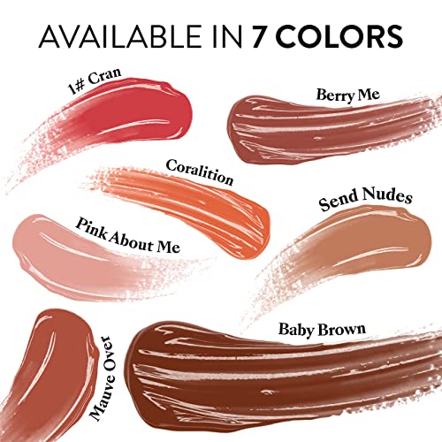 Mented Cosmetics Lip Gloss for Women Tinted Lip Balm Stain, Long Lasting Buildable Moisturizing Lipgloss Lipstick Topper, Made in USA, Cruelty Free Vegan Makeup, Coralition