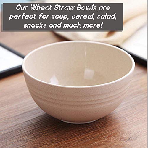 Wheat Straw Dinnerware Sets (16pcs) Beige-Unbreakable Microwave Safe-Lightweight Bowls, Cups, Plates Set-Reusable, Eco Friendly,Dishwasher Safe,Wheat Straw Plates,Wheat Straw Bowls, Cereal Bowls
