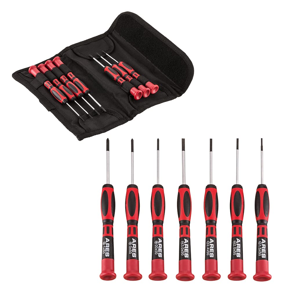 ARES 51000 - Flexible Screwdriver - 1/4-Inch Drive Quick Release Bit Holder Head - Strong and Flexible Shaft - Allows for Access to Tight and Confined Spaces - Socket Adapter Included