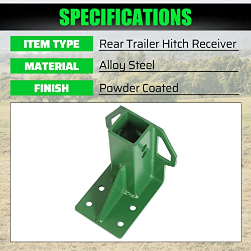 HECASA Rear Trailer Hitch ReceiverĀ for John Deere Gator 4x2 6x4 Old Style with Bolt