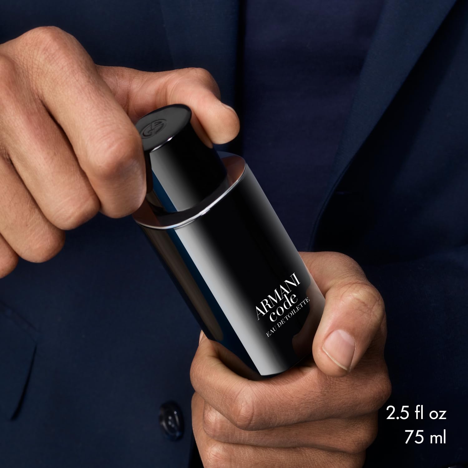 Armani Beauty - Code - Eau de Toilette - Cologne for Men - Ambery Woody Fragrance - Citrus, Lavandin, Tonka Bean Notes - 1 Fl Oz