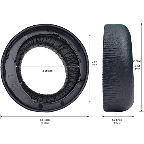 Adhiper PS5 Replacement Ear Pads Quite-Comfort Gel Headset Earpads Ear Covers Noise Canceling Ear Pads Cushions Earmuff Repair Part for Sony Playstation 5 PS5 Pulse 3D Wireless Headphone (Black)