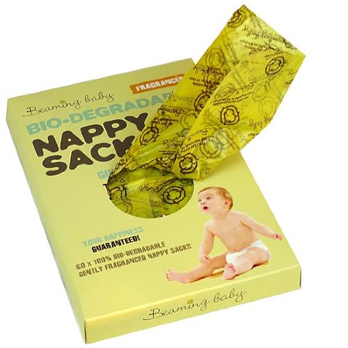 Bio-Degradable Nappy Sacks Fragranced- (60 sacks ) Beaming Baby