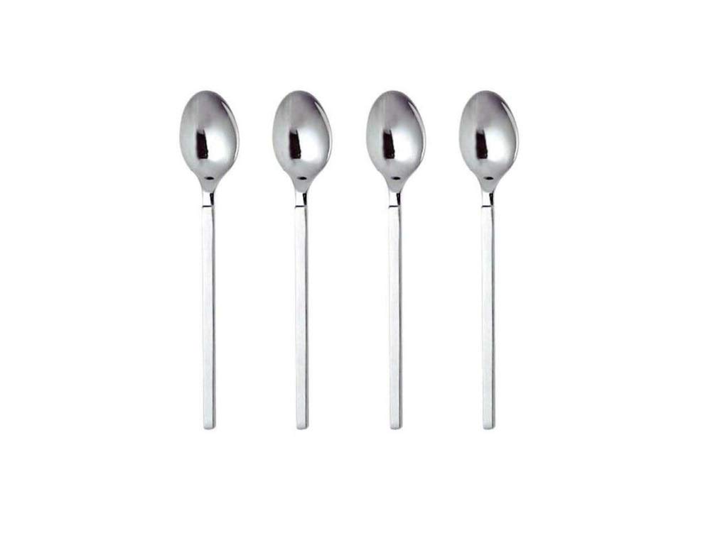 Alessi, 4 Set Dry Mocha Coffee Spoon, Set Of 4, Silver