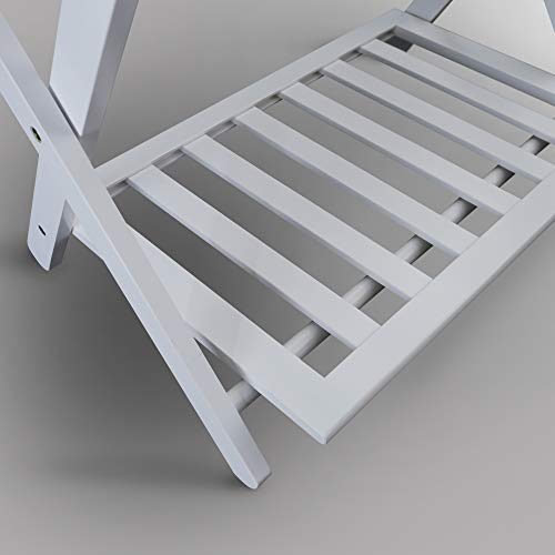 Casual Home Shelf-White Luggage Rack, 26.75" Wide