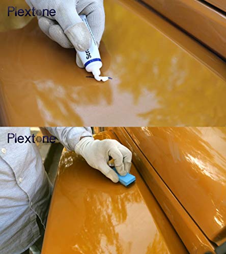 Plextone Car Scratch Repair Kit, Auto Maintenance Wax Polishing Grinding Paste Paint Care Set, Care Grinding Polishing Restorer Liquid with Sponge (B-1) (B-1)