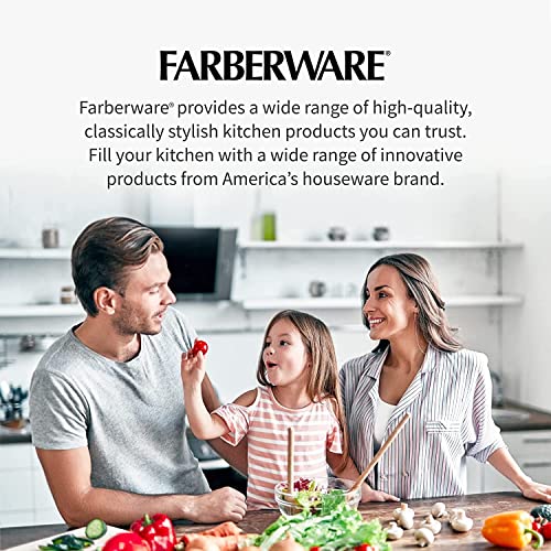 Farberware Extra-Large Plastic Cutting Board, Dishwasher- Safe Poly Chopping Board for Kitchen Meal Prep with Easy Grip Handle, 12-inch by 18-inch, White