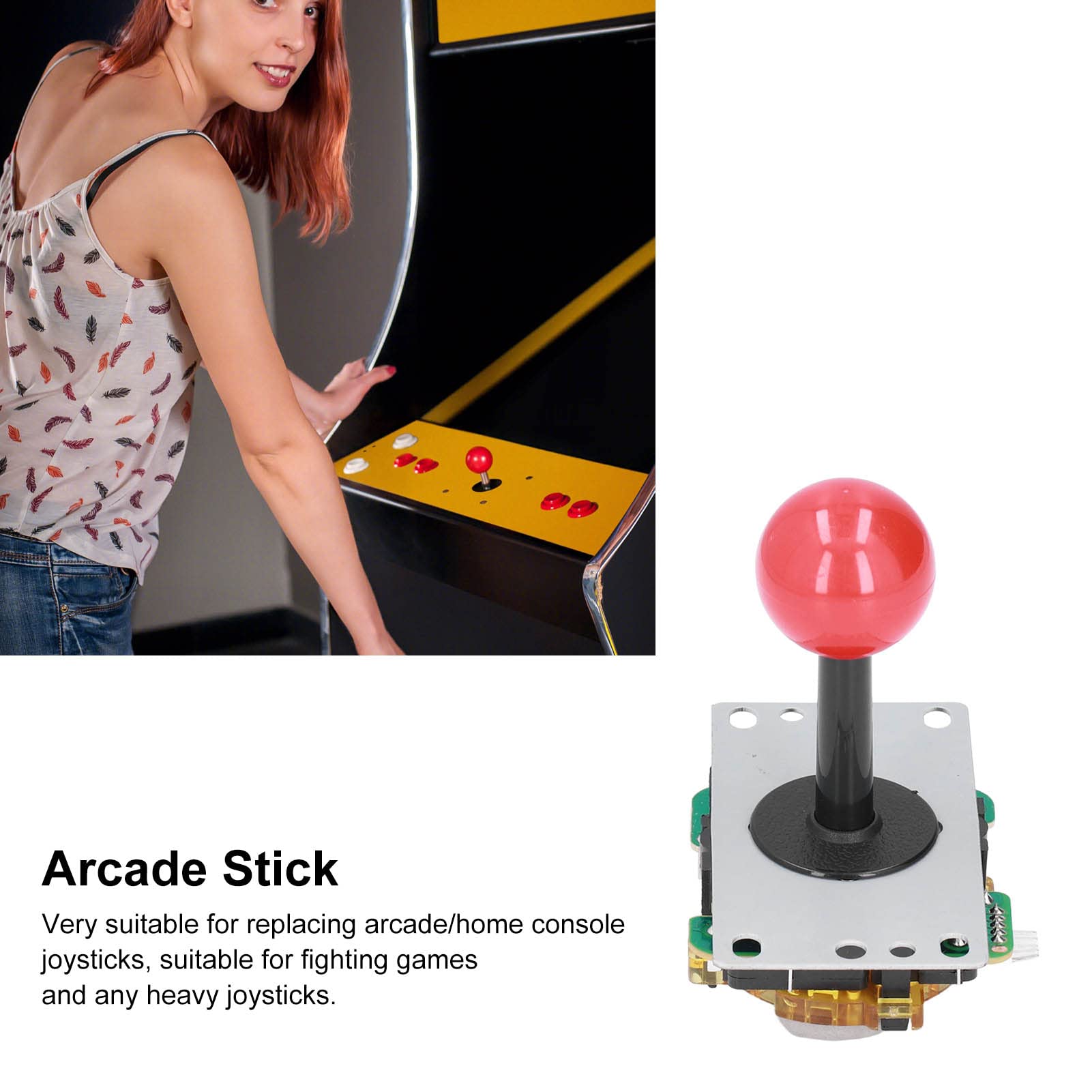 Arcade Stick, Remote Controller Fight Sticks Metal for Game Consoles