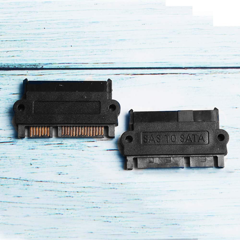 Wixine 2Pcs Main Board Small Port SAS Hard Disk Adapter SFF-8482 to SATA 22 Pin Adapter Card