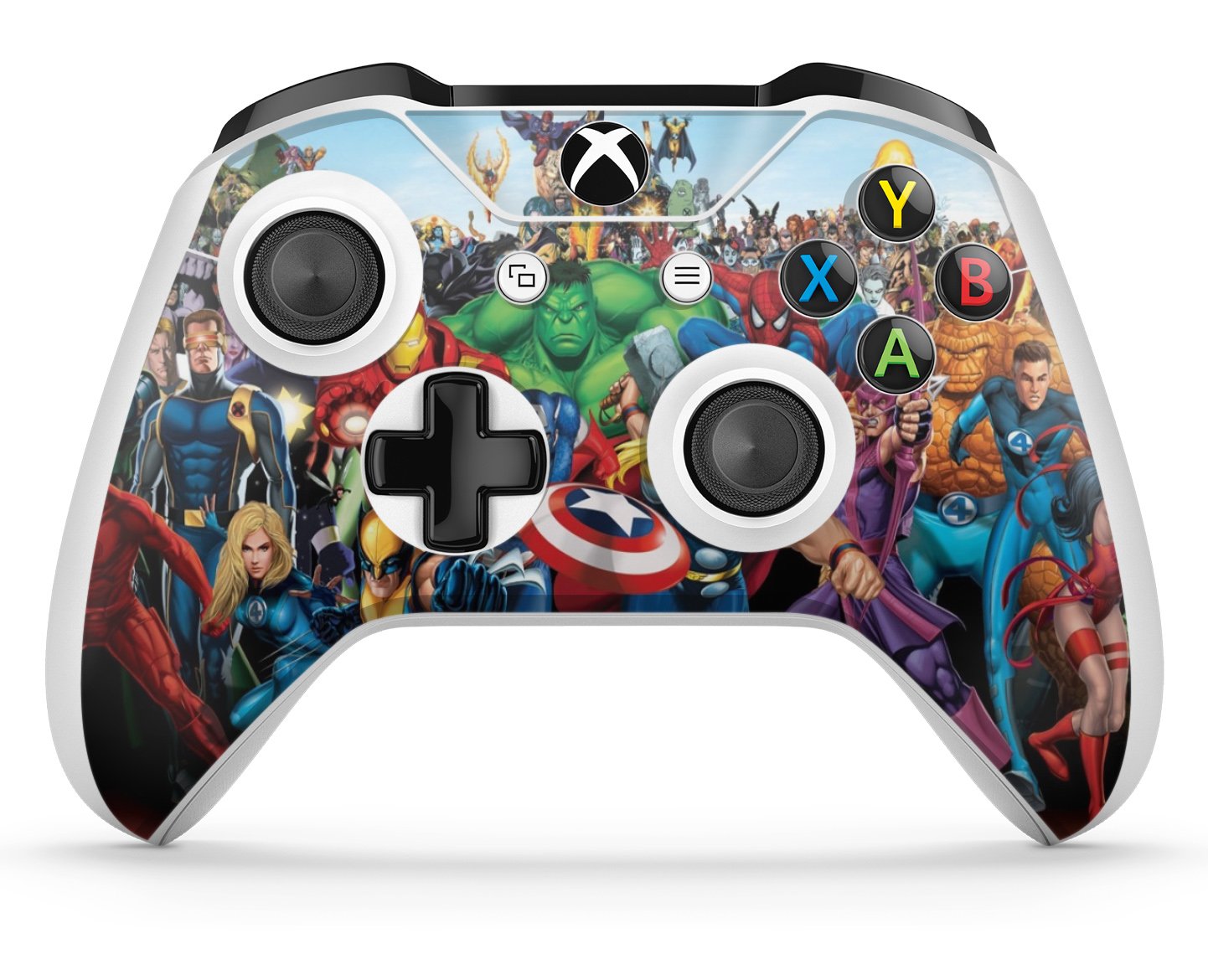 2 x Superhero Full Skin Wrap for Xbox One S XBS Controller Vinyl Sticker