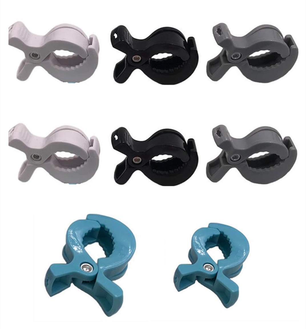 MILE 8 Pack Color Mixing Stroller Clips Pegs to Hook Muslin and Toys Seat Cover Blanket Clips Plastic Universal Clip