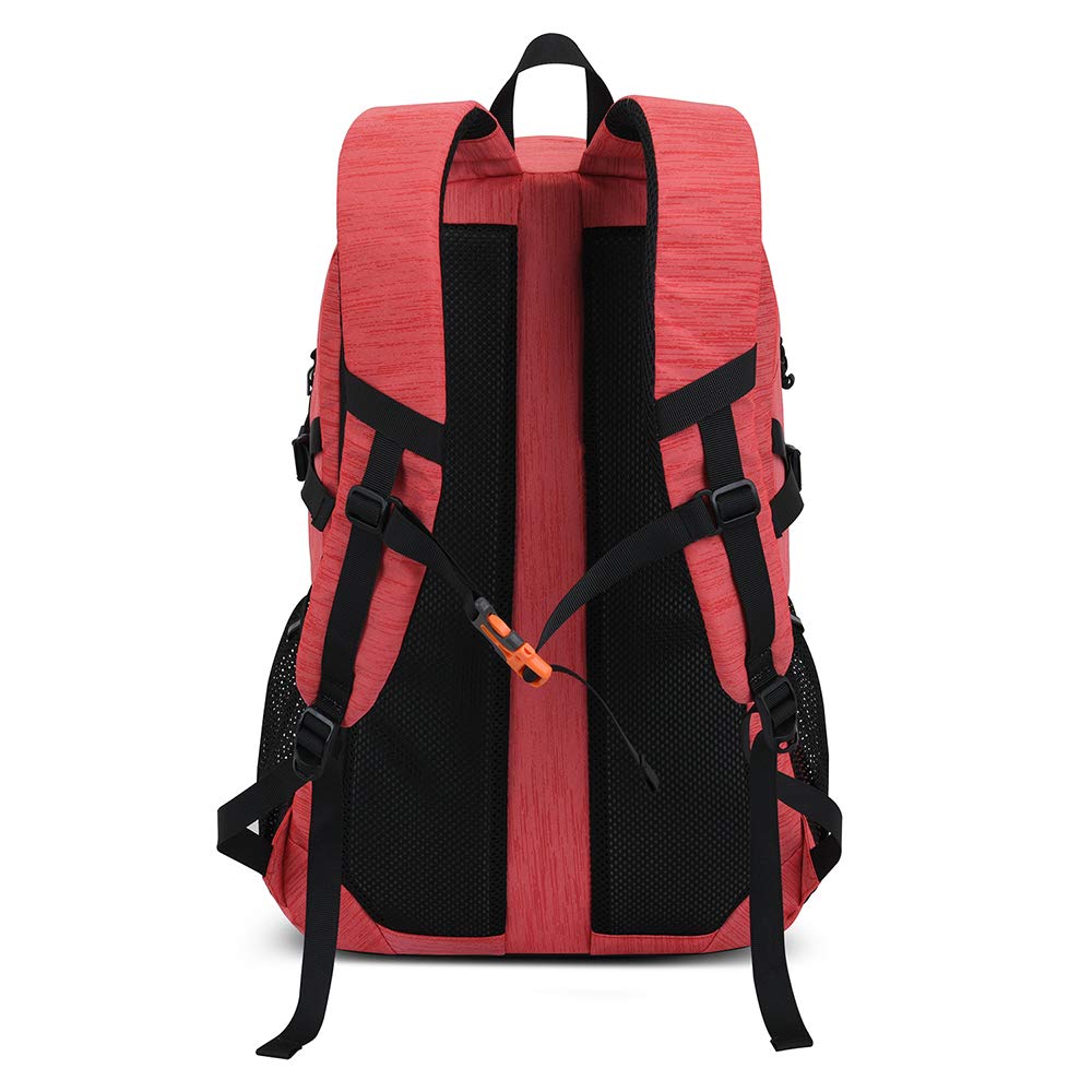 40L Lightweight Waterproof Hiking Backpack, Outdoor Sport Travel Daypack for Camping Climbing Skiing Cycling (Red)