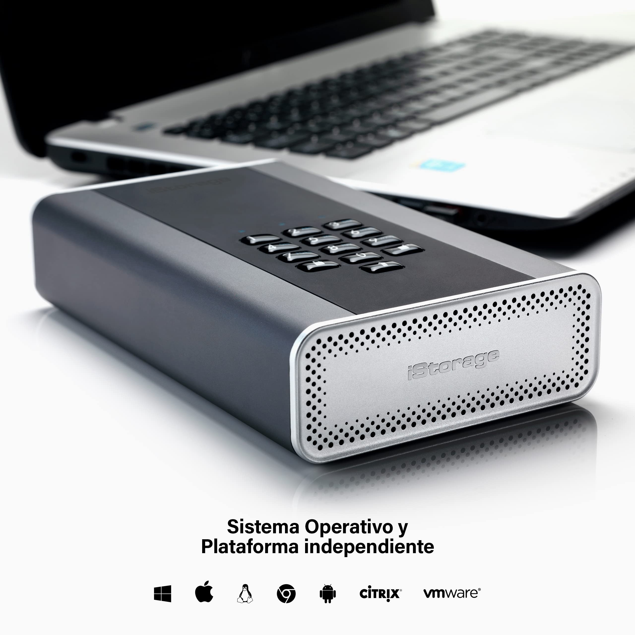 iStorage diskAshur DT2 256-bit 6TB | FIPS Level 3 Certified | Secure encrypted Desktop Hard Drive | Password Protected