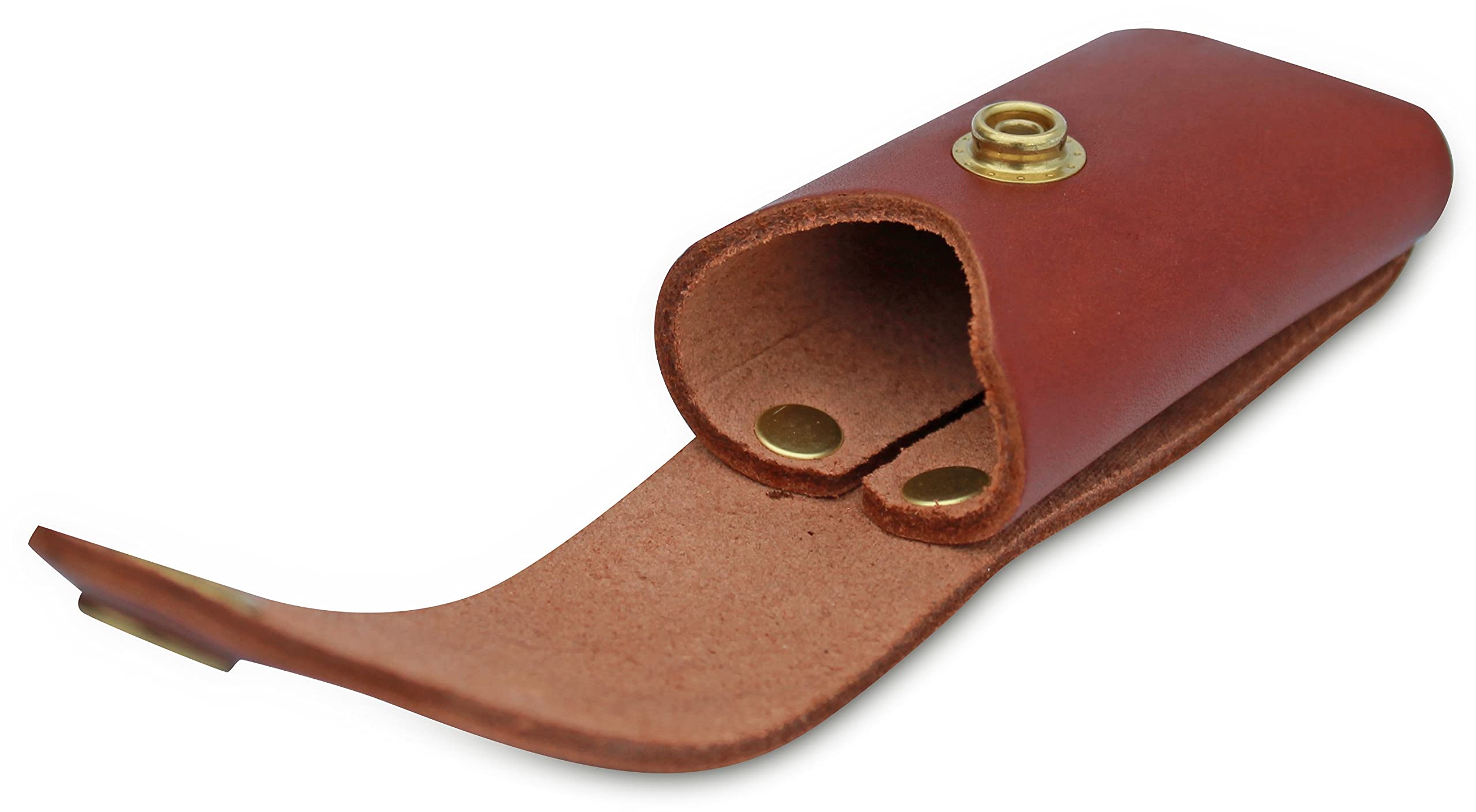 American Bench Craft Riveted Leather Sheath fits Buck 110 Folding Hunter Knife - Leather Knife Sheath (Black)