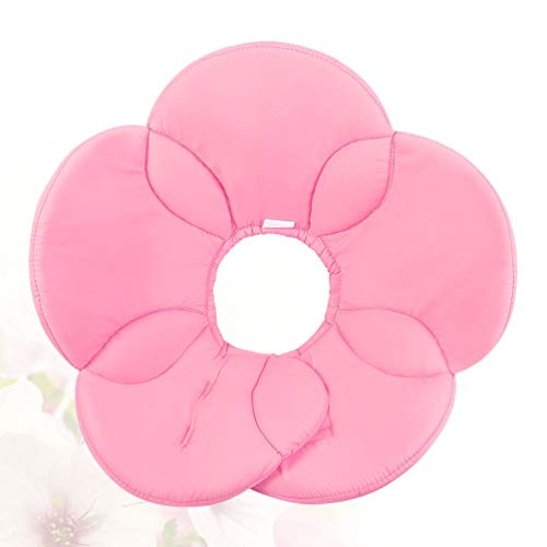 POPETPOP Pet Recovery Collar - Adjustable Dog Cat Cone Collar Soft Elizabethan Protective Collars Dog Cones After Surgery for Cat and Puppy (Pink)