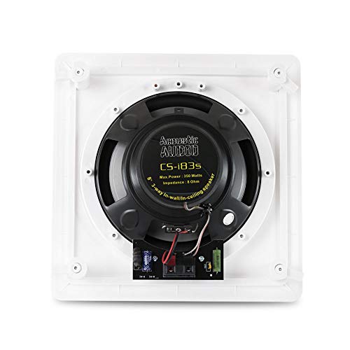 Acoustic Audio CS-I83S-2PR 300 Watt 8" 3-Way Home Theater in-Wall/Ceiling Speakers (2-Pair)