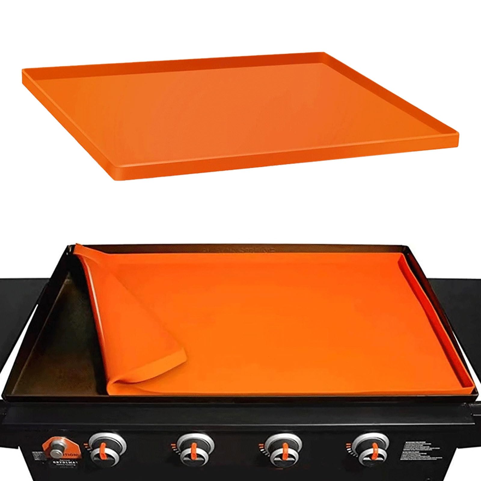 28'' Blackstone Griddle Mat Silicone Protective Griddle Cover for Blackstone Griddle Top Heavy Duty Food Grade Griddle Cover Mat Protect Griddle from Dirt Rust Blackstone Griddle Accessories (28'' A)