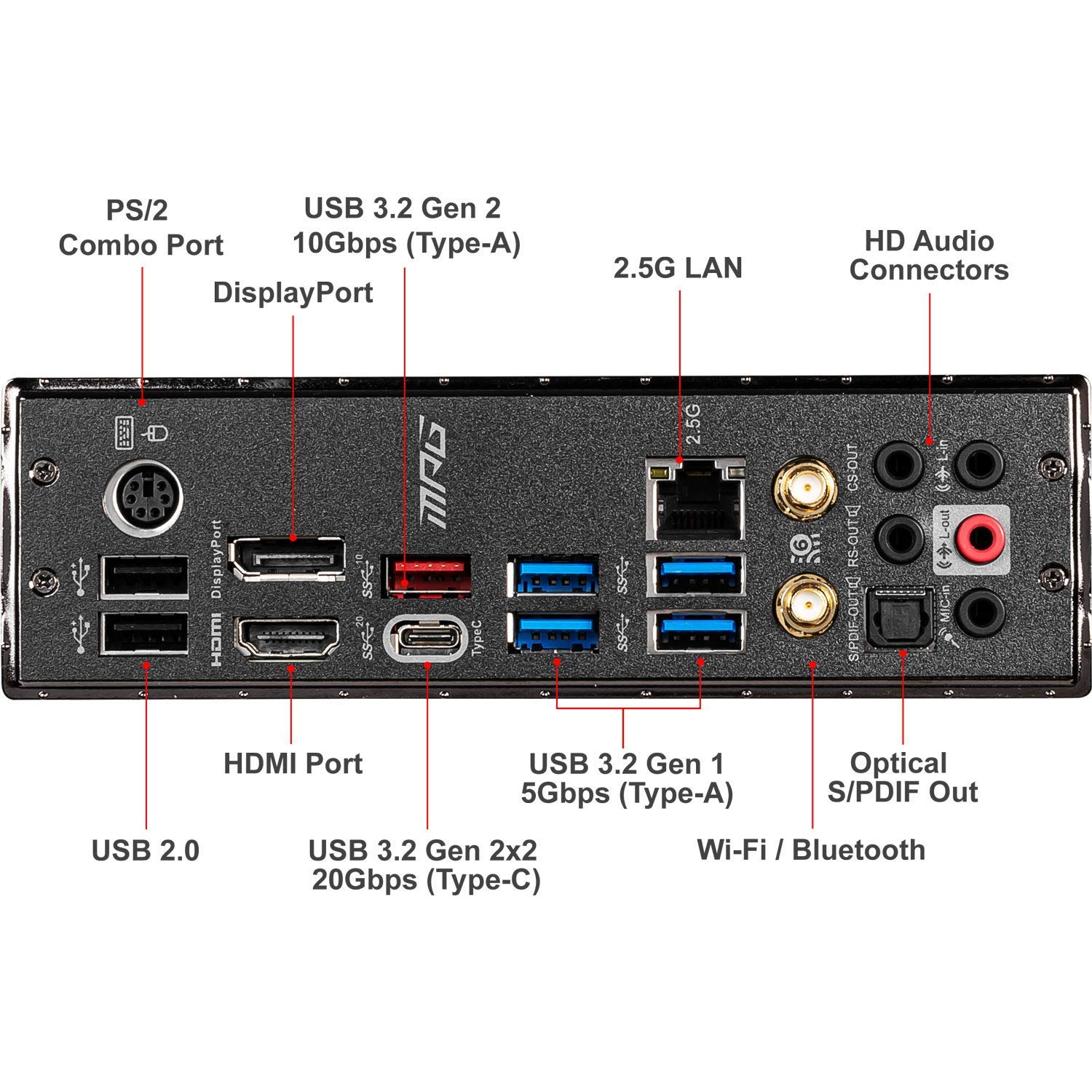 MSI MPG Z490 Gaming Edge WiFi ATX Gaming Motherboard (10th Gen Intel Core, LGA 1200 Socket, DDR4, CF, Dual M.2 Slots, USB 3.2 Gen 2, Wi-Fi 6, DP/HDMI, Mystic Light RGB) (Renewed)