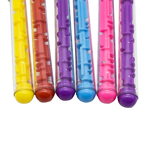 Maydahui 15PCS Maze Puzzle Shape Ballpoint Pen Novelty Creative Pens Blue Ink for Adults Student