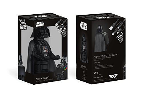 Exquisite Gaming Cable Guy - Darth Vader - Controller and Device Holder, 8 in., Multi-colored