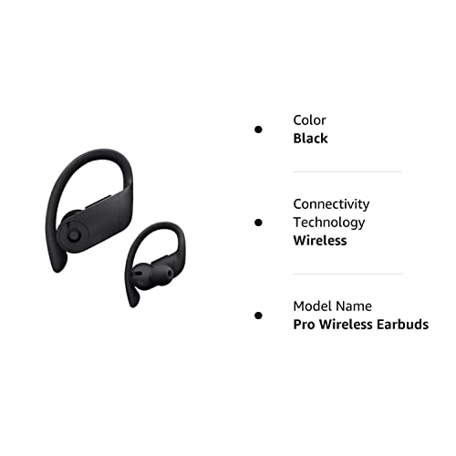 Beats_by_dre Powerbeats Pro Wireless Earbuds - Class 1 in-Ear Bluetooth Headphones with Bonus Cleaning Cloth - (Black)