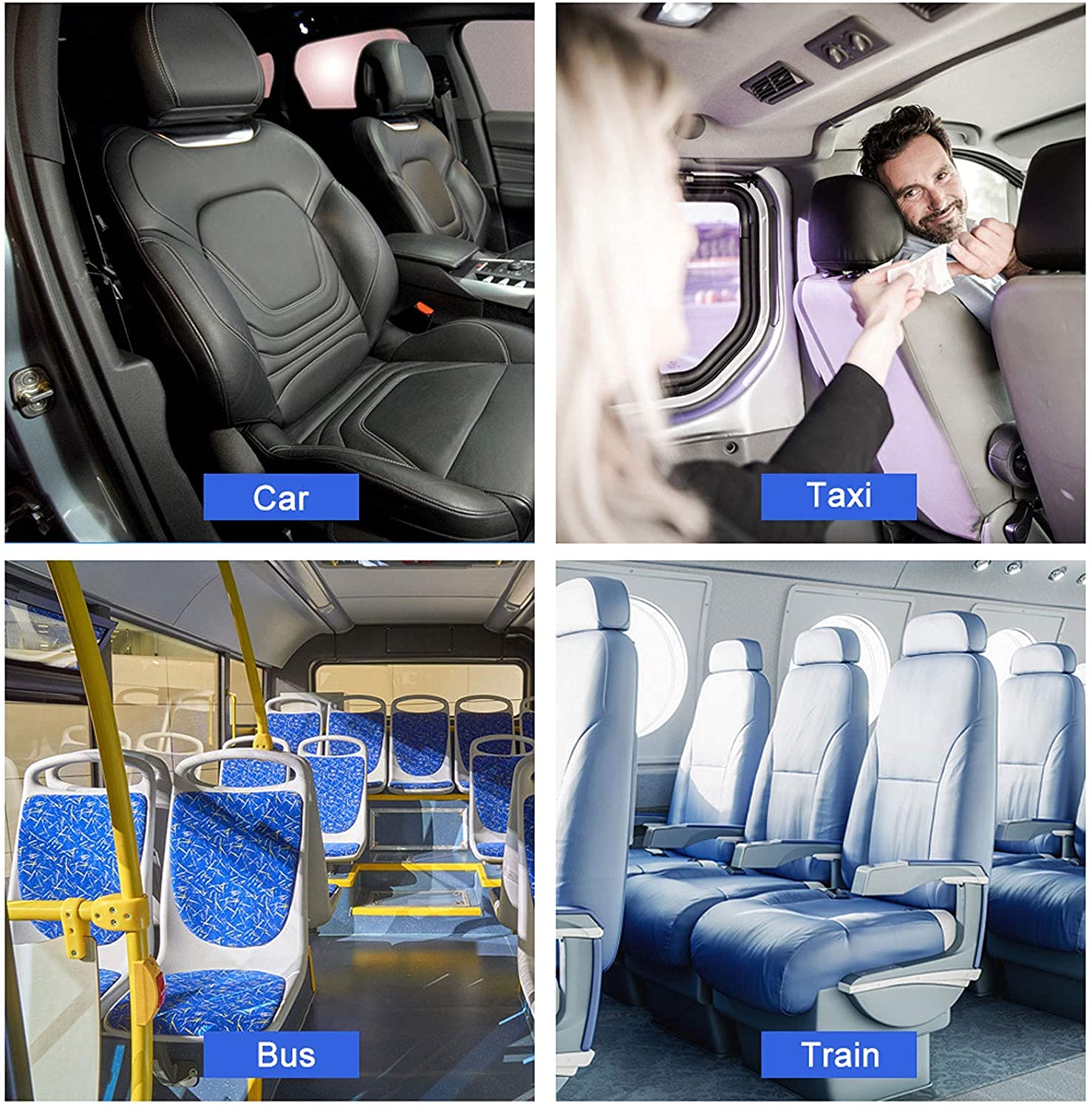 RISHNEG Car Seat Covers, 100 Pcs Clear Car Disposable Plastic Seat Covers, Vehicle Protector Seat Protective Covers Films for Car Airplane Seats, Restaurant Seats, Bus Seats, 100pcs Car Seat Covers
