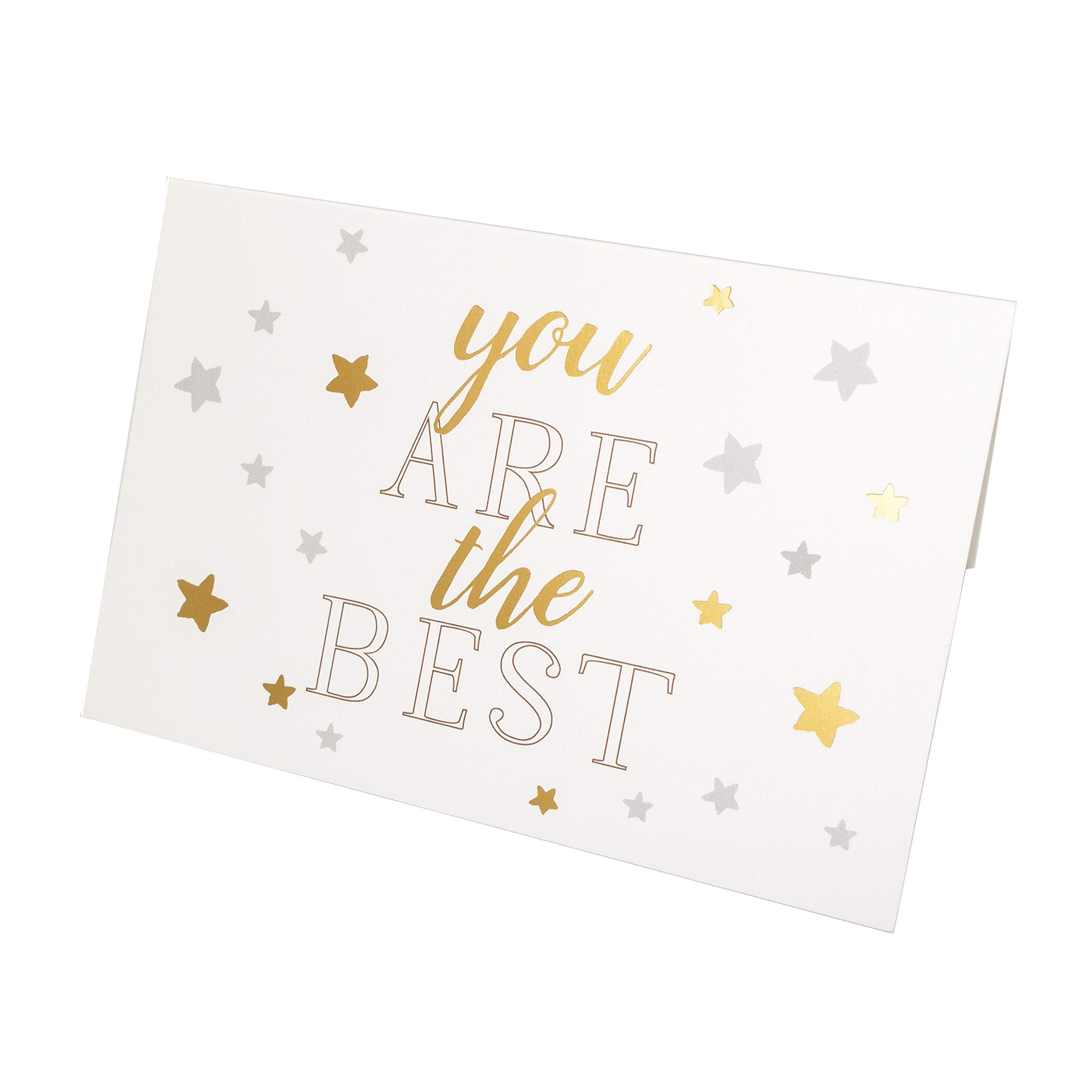 Gooji 4x6 Gold Foil Baby Starry Night Thank You Cards (Bulk 36-Pack) Matching Peel-and-Seal White Envelopes | Assorted Set, Watercolor Graphics | Baby Shower, Birthday Party, Blank Notes