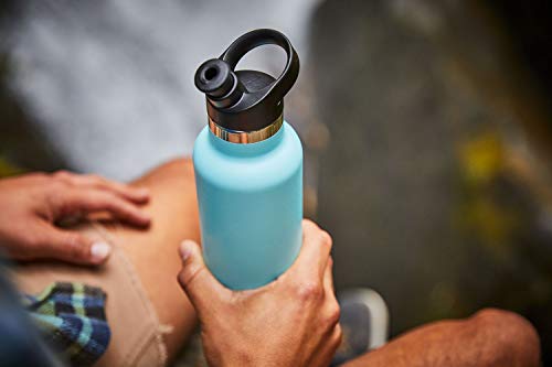 Hydro Flask Water Bottle - Stainless Steel & Vacuum Insulated - Wide Mouth 2.0 with Leak Proof Flex Cap - 40 oz, Watermelon