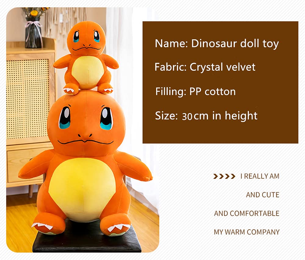 CHAOZI0 All Stars, Fire Dragon Plush Toy, Plush Stuffed Animal Dinosaur Plush Toy, Fire Dragon Toy Height (12inches)