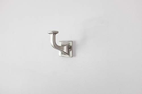 Hickory Hardware Forge Collection Coat Hooks, Wall Hooks for Hanging Coats, Hats, Towels, Robes and More, 2-3/4 Inch Long, Satin Nickel, 1 Pack