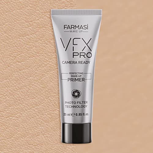 FARMASI VFX Pro Camera Ready Primer Makeup, Smoothing Face Primer, Evens the Appearance of Skin Tone & Redness, Hydrates & Improves Makeup Wear, Lightweight Long Lasting Coverage, 0.85 fl.oz / 25 ml