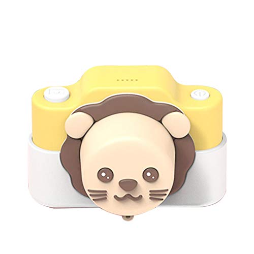 MCJL Christmas Camera Gift Child Toy Camera Boy Girl Child Camera Cartoon Digital Camera Small SLR Camera Toy Gift 750Mah Battery,Yellow,16GB