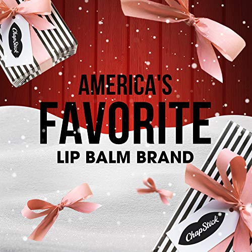 ChapStick Holiday Ornament Candy Cane Lip Balm Gift Set, Lip Moisturizer and Christmas Stocking Stuffer - 0.15 Oz (Pack of 5)