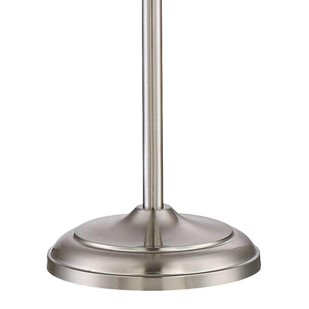 360 Lighting Ellery Modern Tree Torchiere Floor Lamp Standing 3-Light 72" Tall Brushed Nickel Silver Frosted White Glass Shade Decor for Living Room Reading House Bedroom Office
