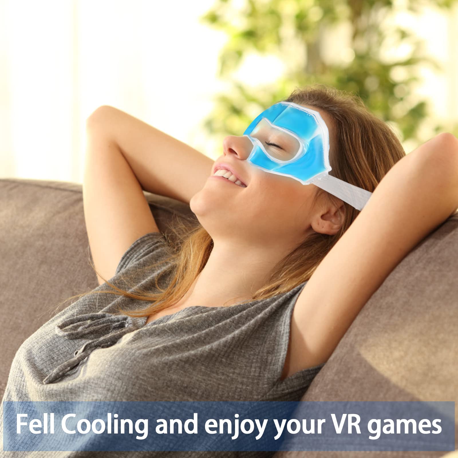 3 Pcs Cooling Face Cover for Meta Quest 2 /Valve Index/PS VR/Oculus Rift S/ - Must Have Cooler Pad for VR Gamer (PCM Cooling Version)