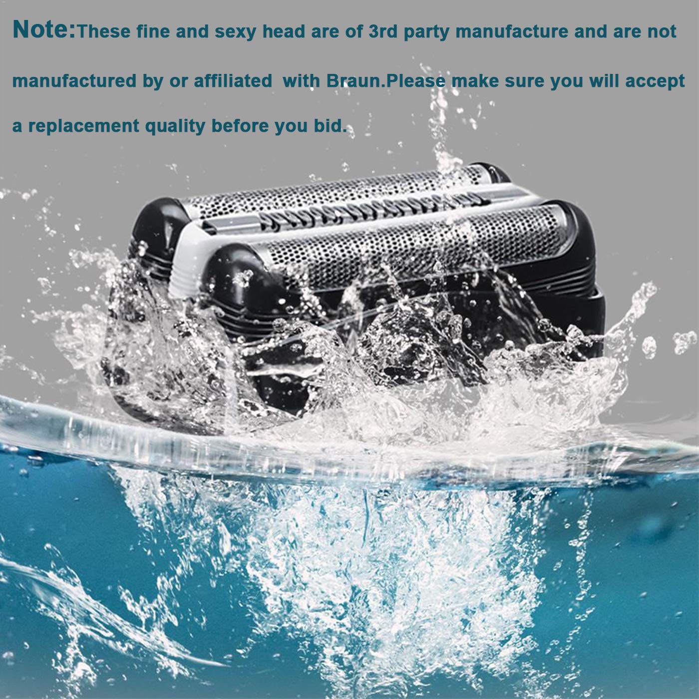 ๐ฎ๐ฌ๐ฎ๐ฏ ๐๐ฅ๐๐ง๐๐๐๐ 32B Shaver Foil Replacement and Cutter for Compatible with Braun Series 3, Shaver Razor Blade Cassette Head Compatible with Braun 320 330 340 350CC 370cc-4 390cc-4 Models