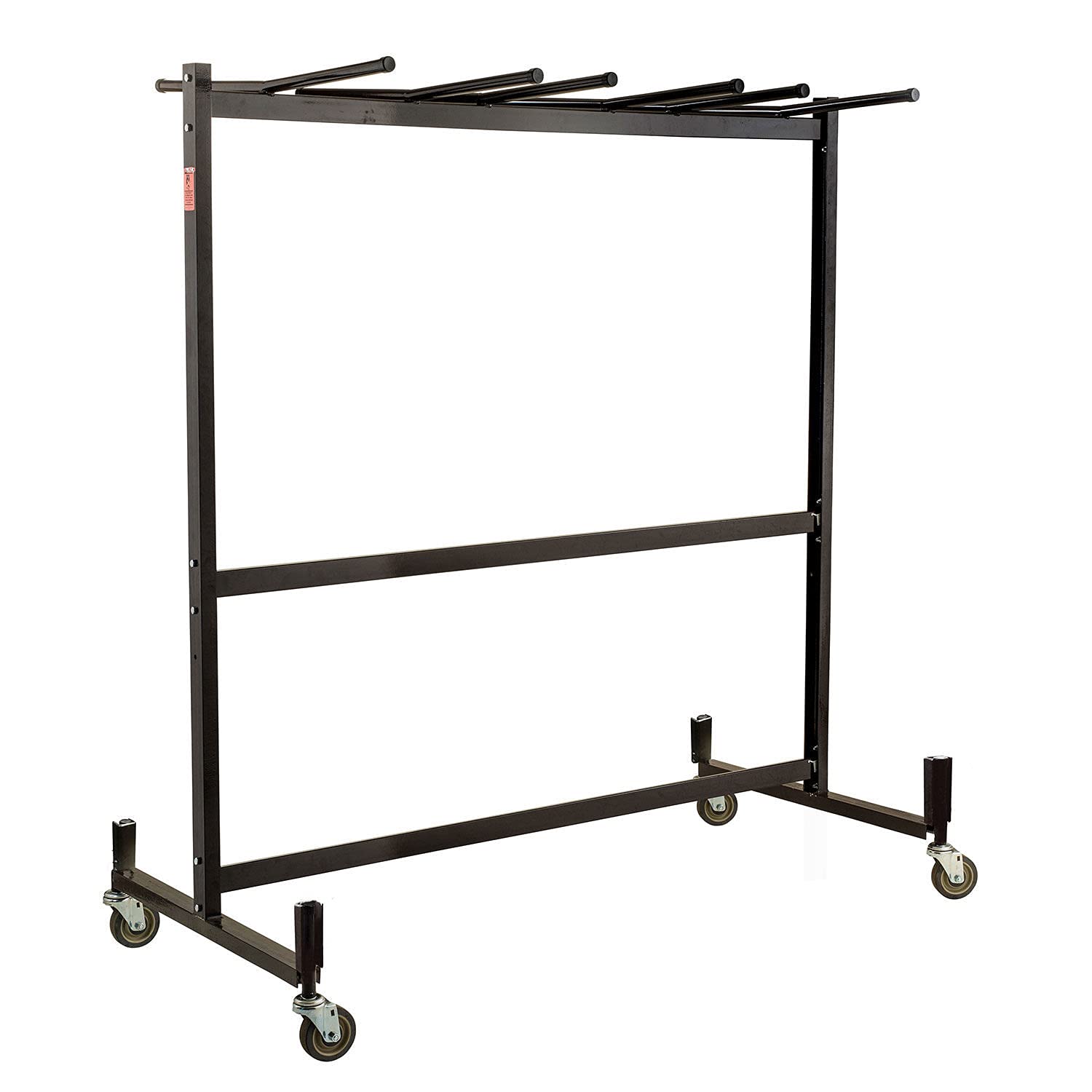 Global Industrial Double Tier Chair and Table Cart, Holds 42 Chairs / 8-10 Tables