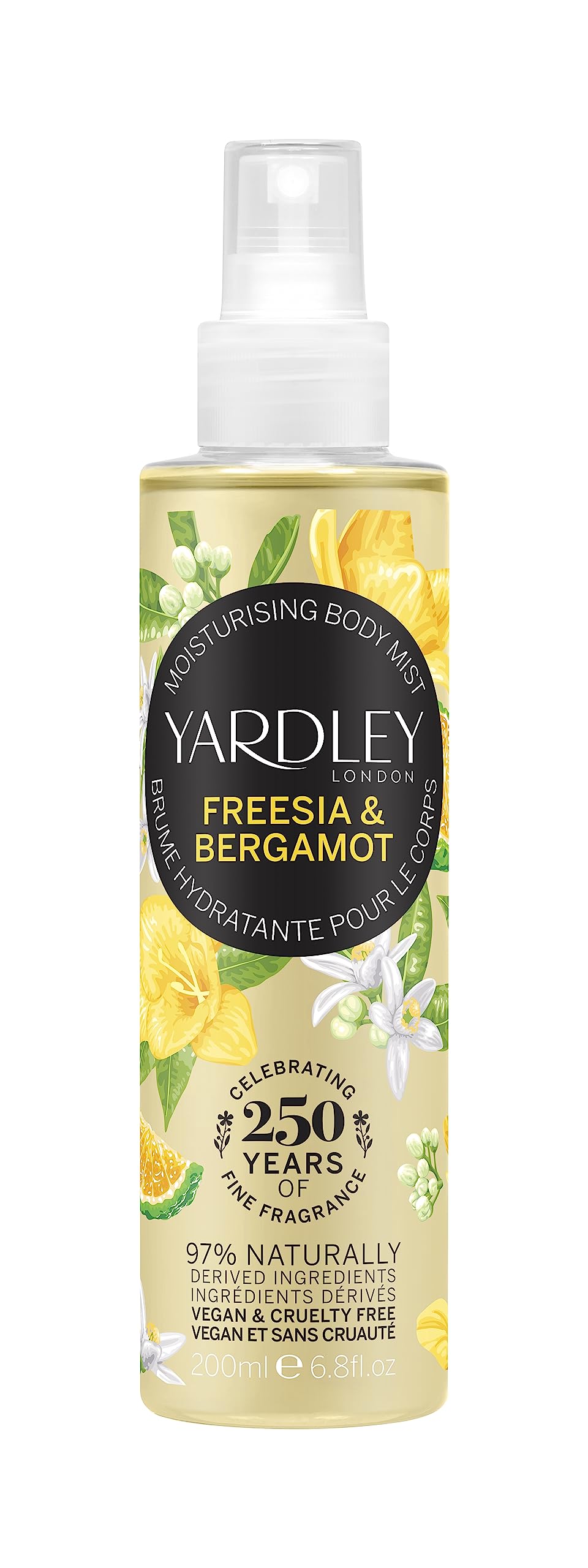 Yardley of London Freesia & Bergamot Fragrance Mist 200ml