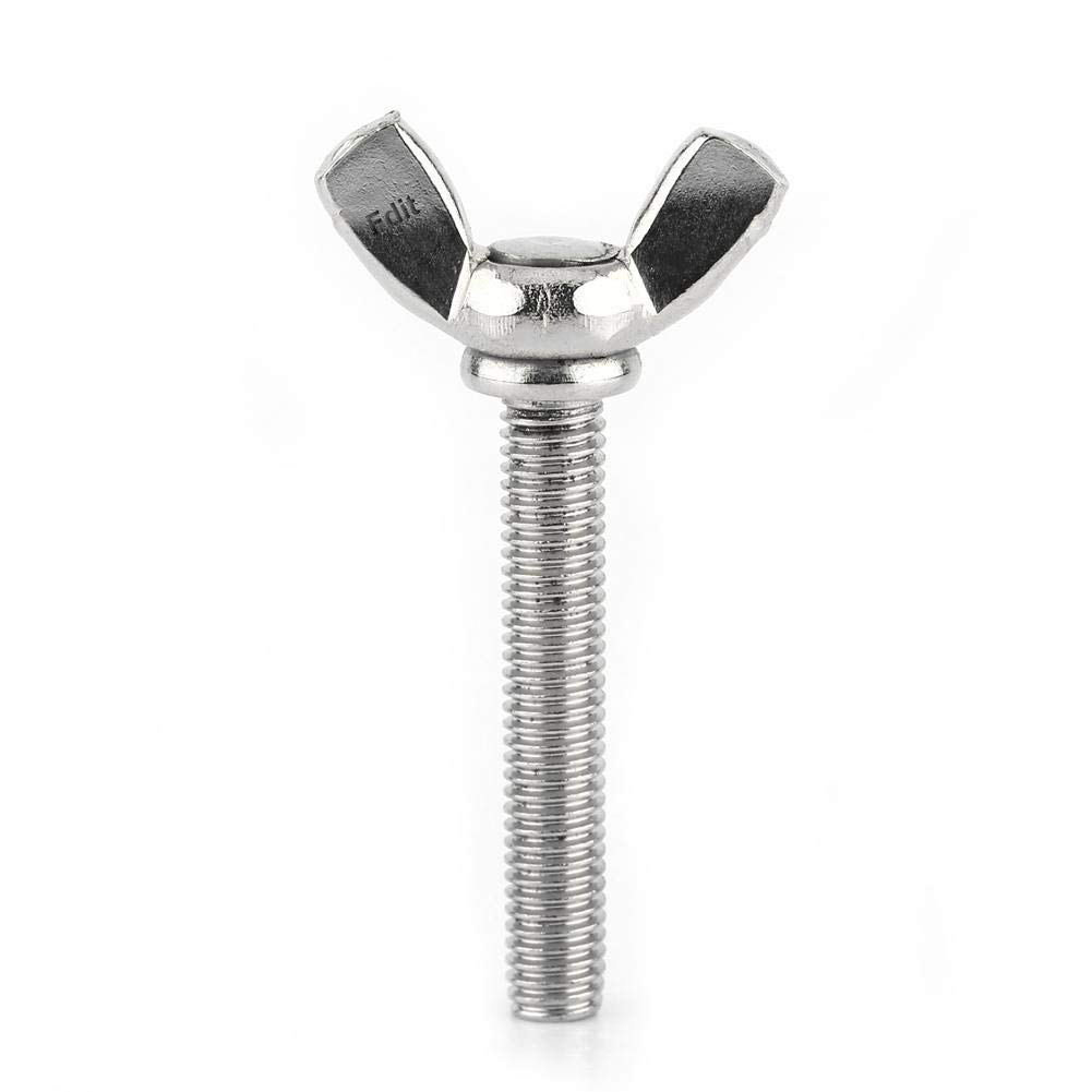 Fdit 8 Types 5PCS/Bag M5 304 Stainless Steel Wing Butterfly Screws Bolts Wingbolt Machine Fastener (M5 * 40mm)