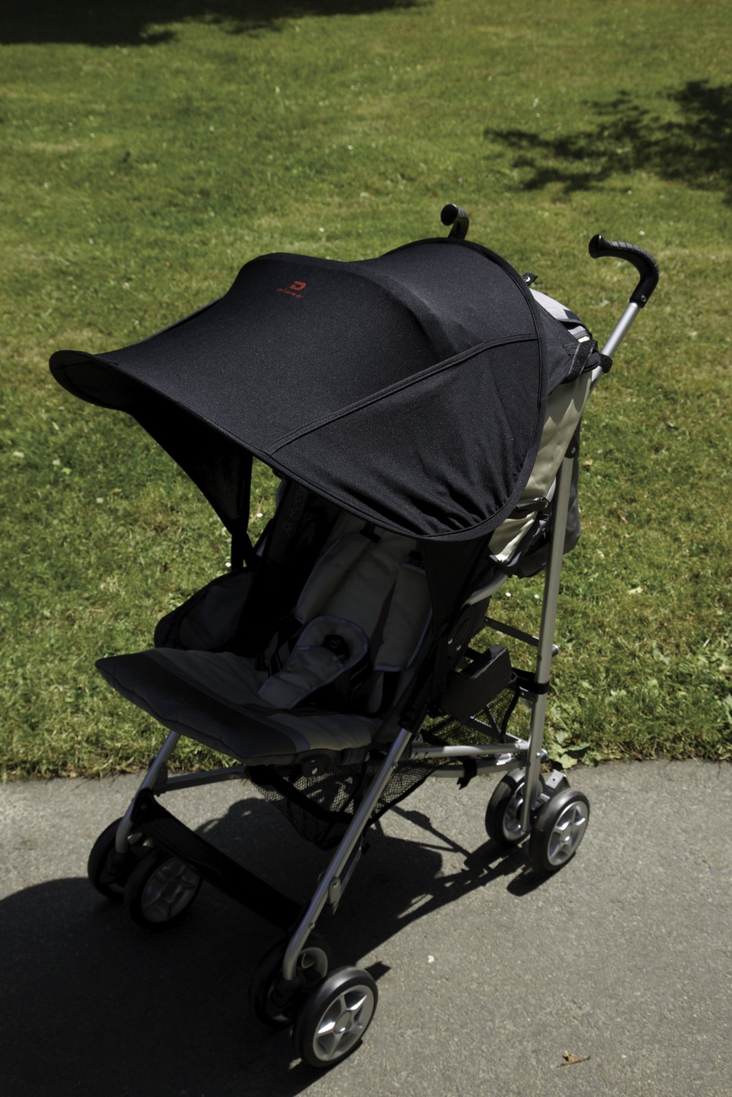 Diono Car Stroller Sun Shade, Universal Adjustable Sun Visor Canopy Extension to Shield from Rays, Breathable Mesh Design