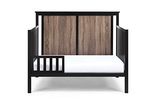 Suite Bebe Connelly 4 in 1 Convertible Crib in Black with Vintage Walnut