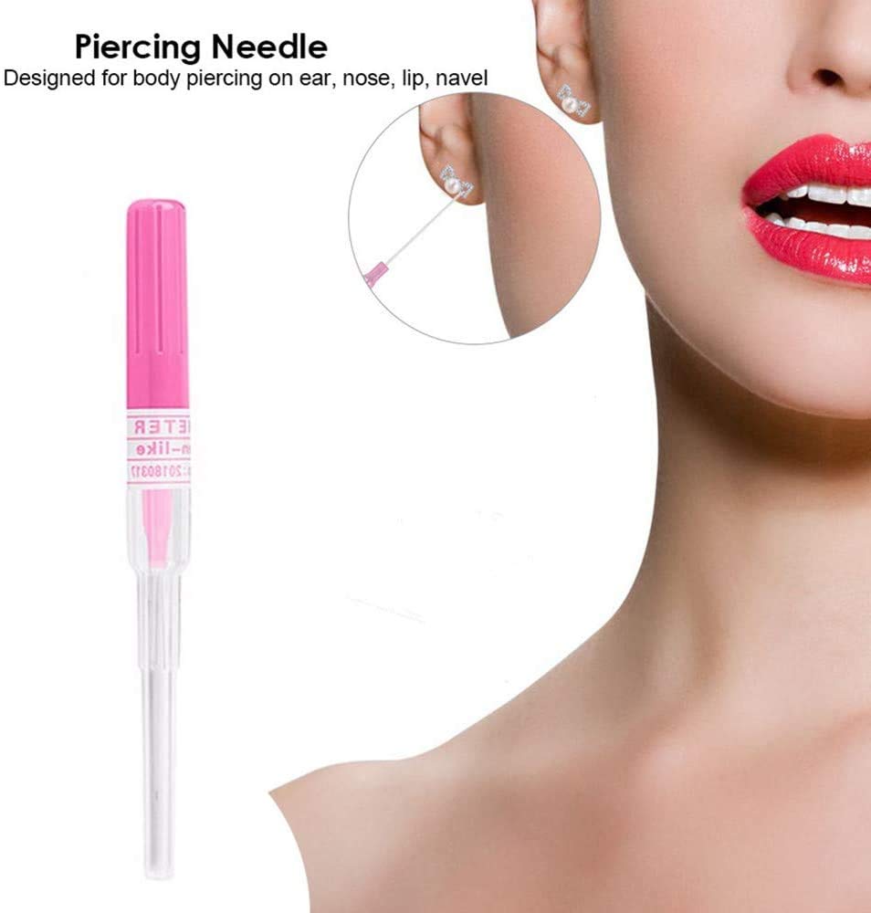 SUMPIGGER Catheter Piercing Needles 10Pcs 24 Gauge Ear Nose Piercing Needles IV Catheter Needles for Piercing Cleaned Body Tattoo Tools Piercing Kit Piercing Supplies