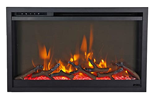 Amantii TRD Extra Slim 33" Traditional Electric Fireplace